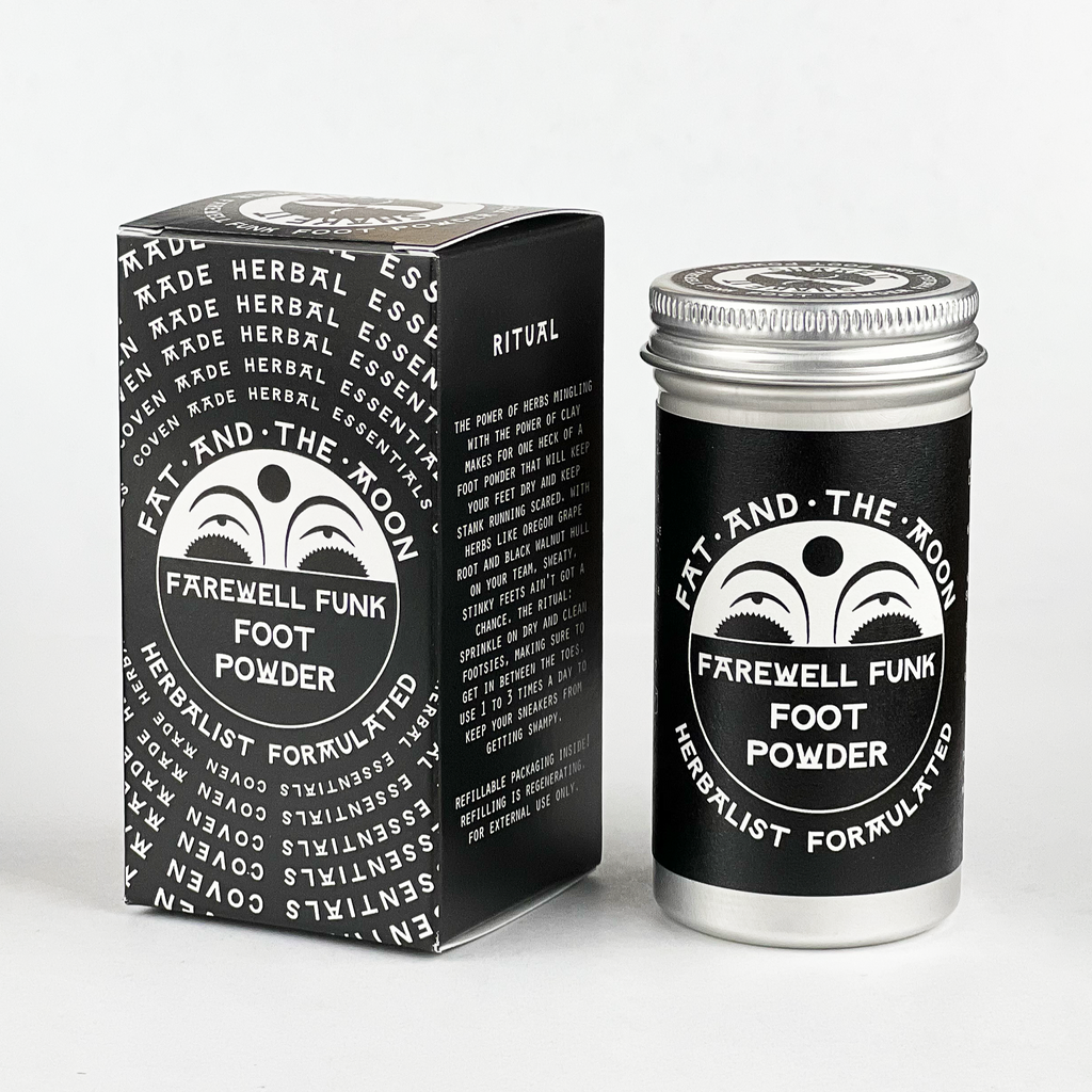 Fat and the Moon Farewell Funk Foot Powder | EarthHero