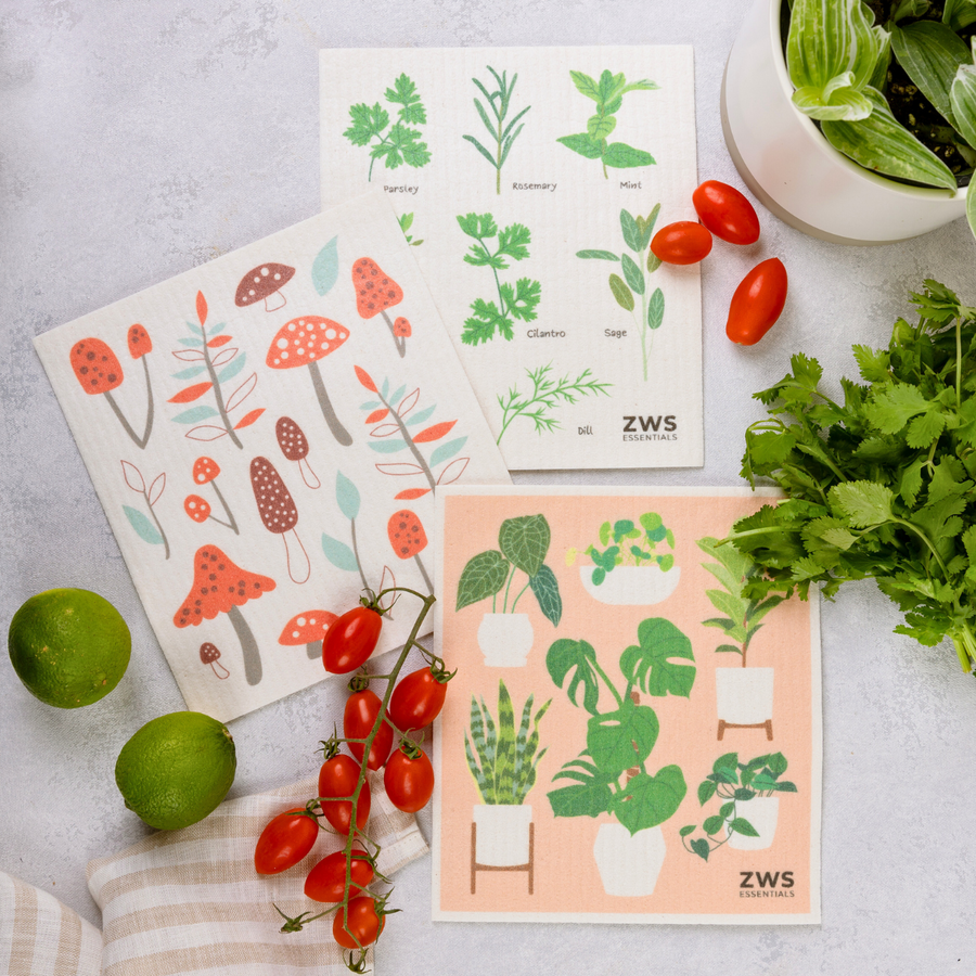 ZWS Essentials Swedish Sponge Cloth - Zero Waste Sponge Cloth - ZWS ...