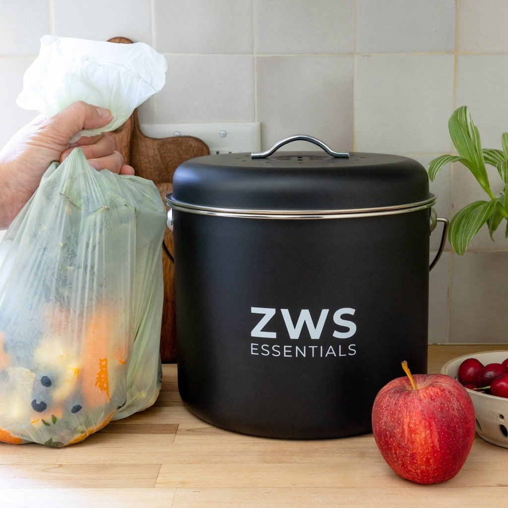 ZWS Essentials Countertop Compost Bin Kit | EarthHero