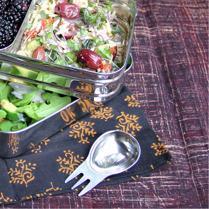 ECOlunchbox 3-in-1 Classic Stainless Steel Lunchbox | EarthHero