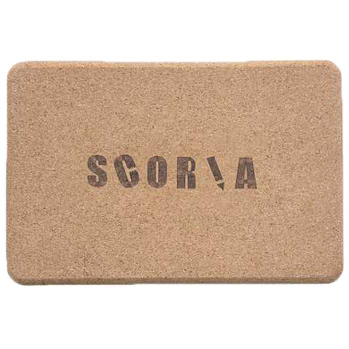 Scoria Moon Cork Yoga Block | EarthHero