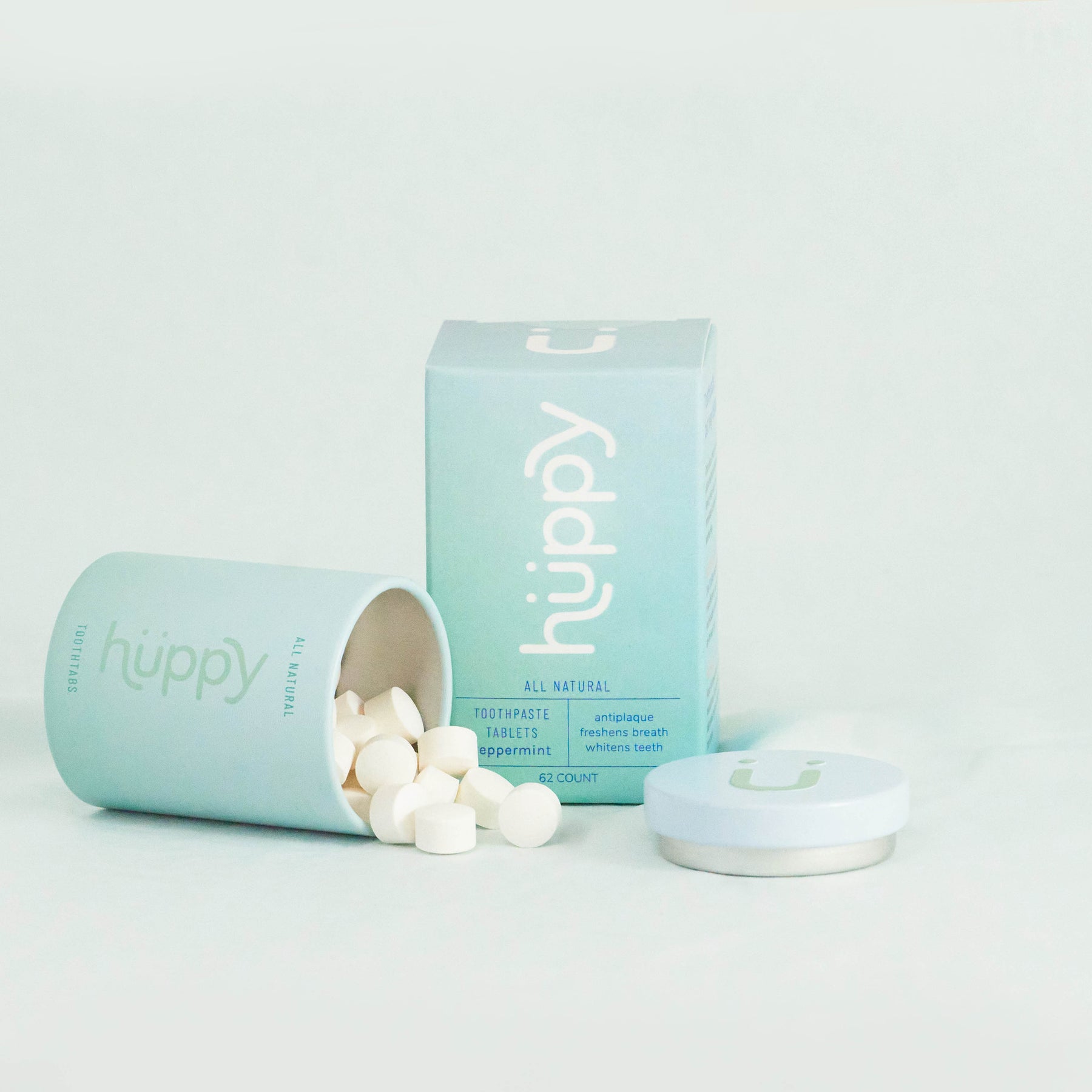 Huppy Toothpaste Tablets - Plastic Free Toothpaste - Huppy | EarthHero