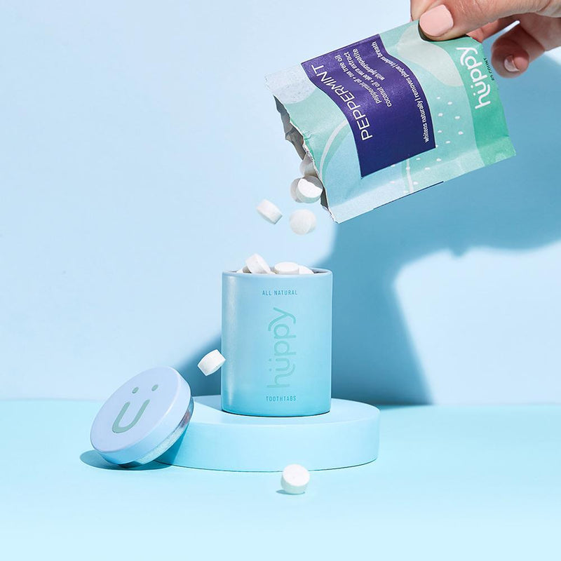 Huppy Toothpaste Tablets Refill - Plastic Free Toothpaste - Huppy ...