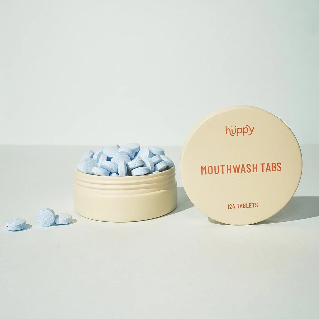 Huppy Mouthwash Tablets - Zero Waste Mouthwash - All Natural, Plastic ...