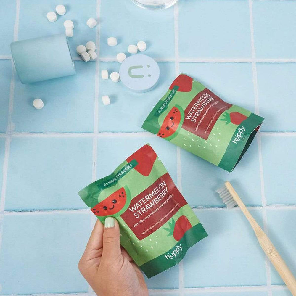Huppy Toothpaste Tablets - Plastic Free Toothpaste - Huppy | EarthHero