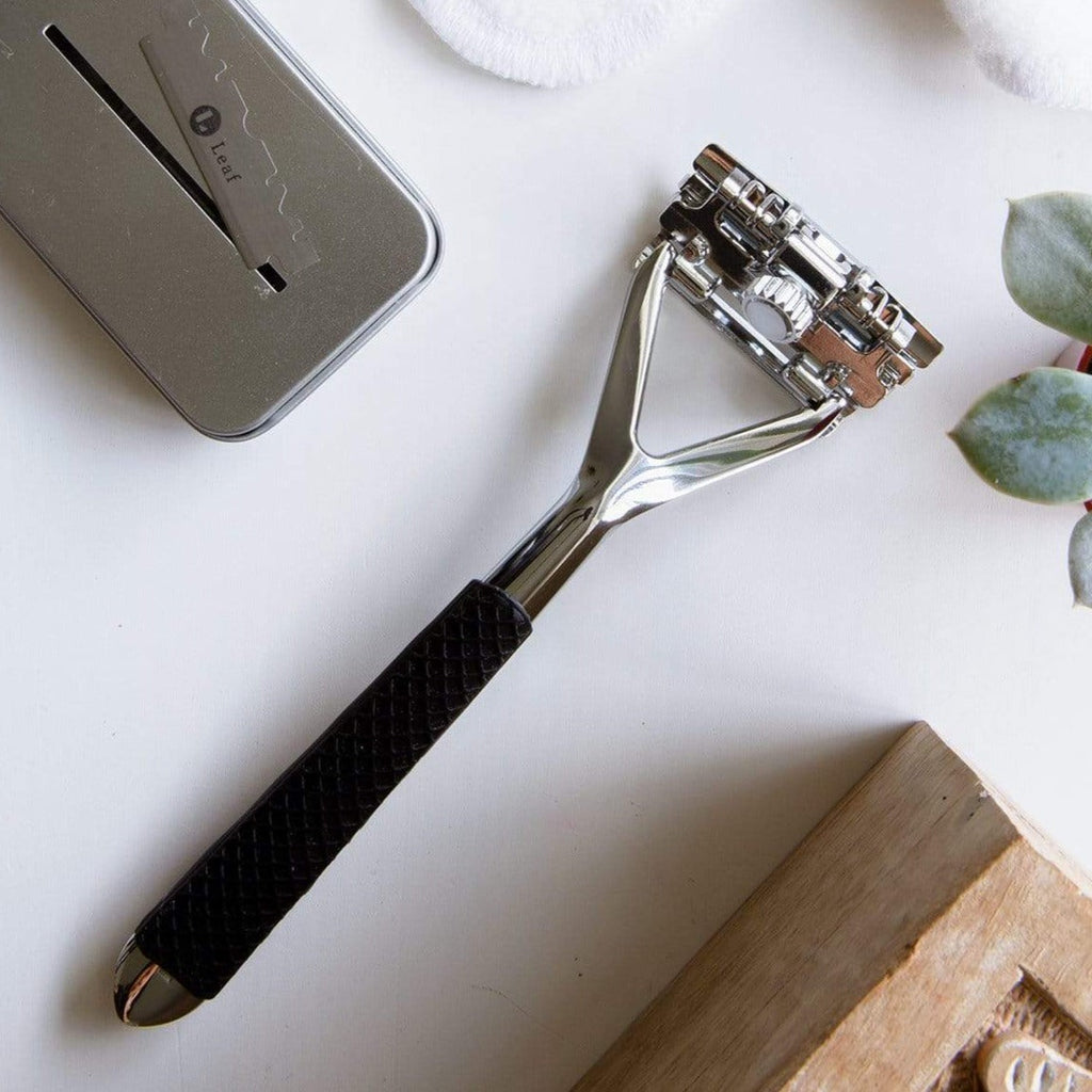 Leaf Shave Pivoting Head Stainless Steel Razor - Sustainable Razor ...